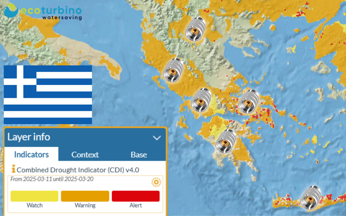 Water Scarcity in Greece in 2025 💦 ecoturbino as a solution